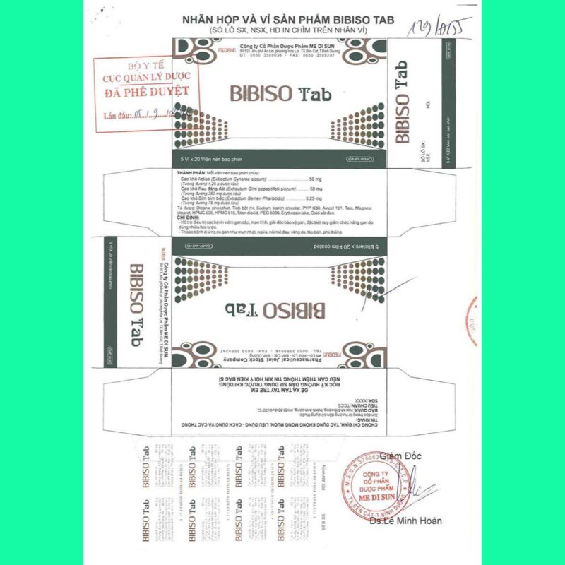Thuốc Bibiso là thuốc gì? giá bao nhiêu? mua ở đâu? có tác dụng gì?