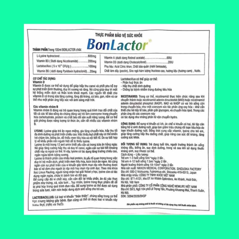 Thuốc Bonlactor là thuốc gì? giá bao nhiêu? mua ở đâu? có tốt không?