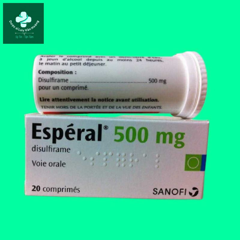 Thuốc cai rượu Esperal 500mg là thuốc gì? giá bao nhiêu? mua ở đâu?