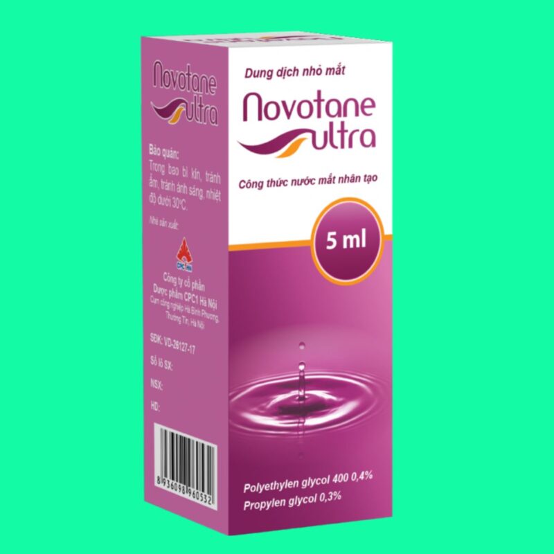 Thuốc nhỏ mắt Novotane Ultra 5ml giá bao nhiêu? mua ở đâu?