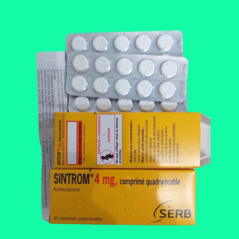 Thuốc Sintrom 4mg là thuốc gì? giá bao nhiêu? mua ở đâu? có tác dụng gì