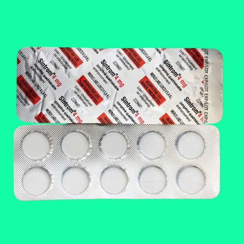 Thuốc Sintrom 4mg là thuốc gì? giá bao nhiêu? mua ở đâu? có tác dụng gì