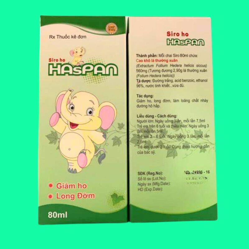 Thuốc Siro ho Haspan là thuốc gì? giá bao nhiêu? mua ở đâu?