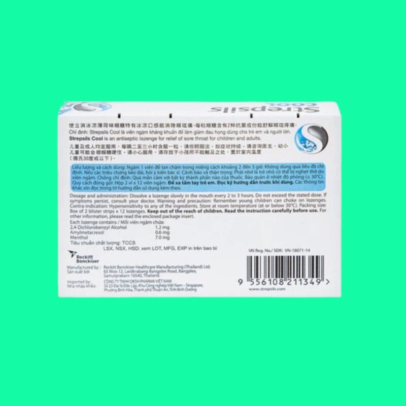 Thuốc Strepsils cool là thuốc gì? giá bao nhiêu? mua ở đâu? có tốt không?
