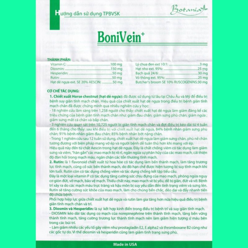 Thuốc Bonivein là thuốc gì? giá bao nhiêu? mua ở đâu? có tác dụng gì?