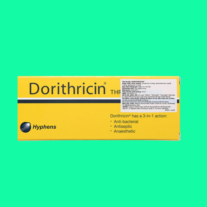 Thuốc Dorithricin là thuốc gì? giá bao nhiêu? có tác dụng gì? mua ở đâu?