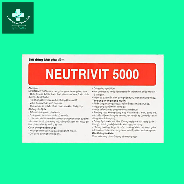 Thuốc Neutrivit 5000 là thuốc gì? giá bao nhiêu? mua ở đâu? có tốt không