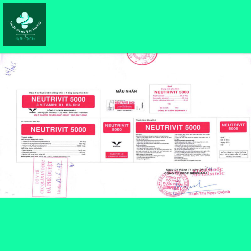 Thuốc Neutrivit 5000 là thuốc gì? giá bao nhiêu? mua ở đâu? có tốt không