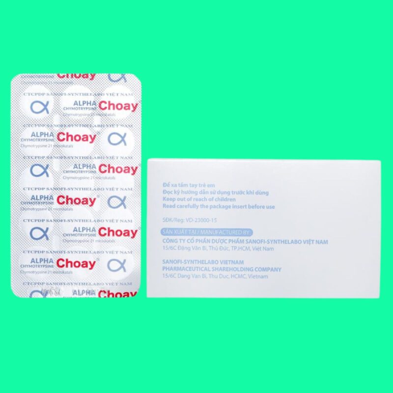 Alpha Choay Sanofi mẫu mới là thuốc gì? có tác dụng gì? giá bao nhiêu?