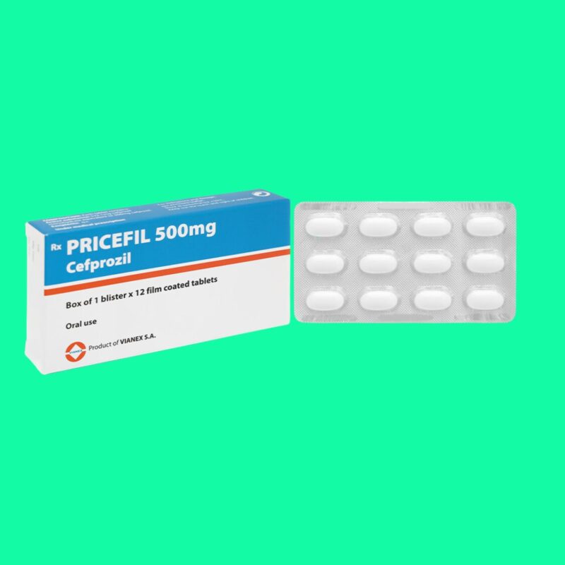 Thuốc Pricefil 500mg là thuốc gì?giá bao nhiêu?có tác dụng gì?mua ở đâu?
