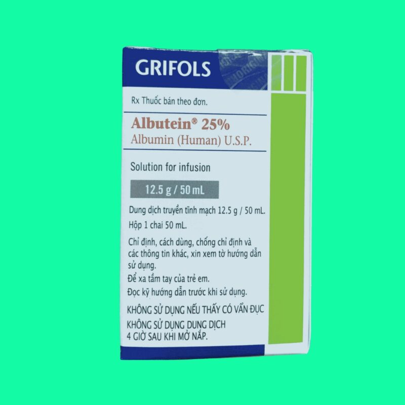 Thuốc Albutein 25% là thuốc gì? giá bao nhiêu? mua ở đâu? có tác dụng gì?