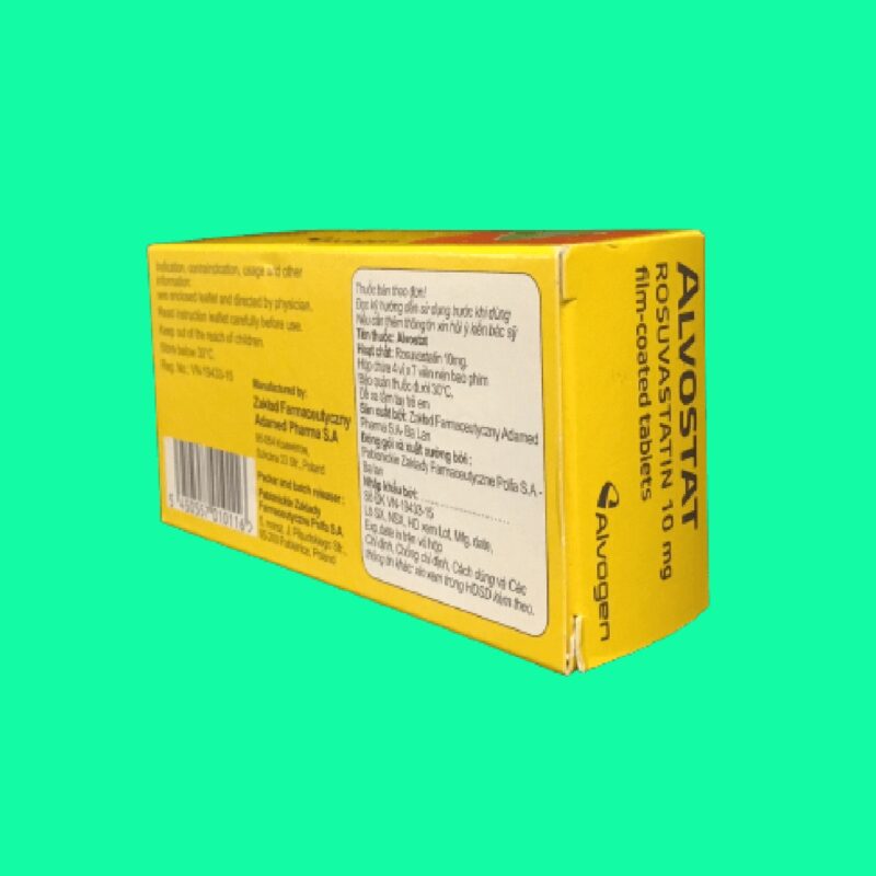 Alvostat là thuốc gì? Giá bao nhiêu, mua ở đâu? Có tốt không?