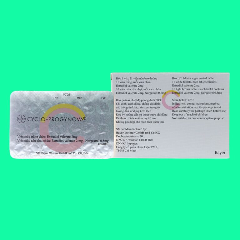 Cyclo Progynova là thuốc gì? Giá bao nhiêu,mua ở đâu? Có tác dụng gì?