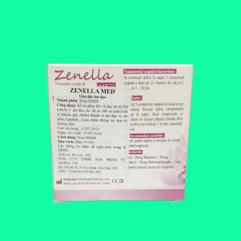 Thuốc Zenella med là thuốc gì? giá bao nhiêu? Mua ở đâu? Có tác dụng gì
