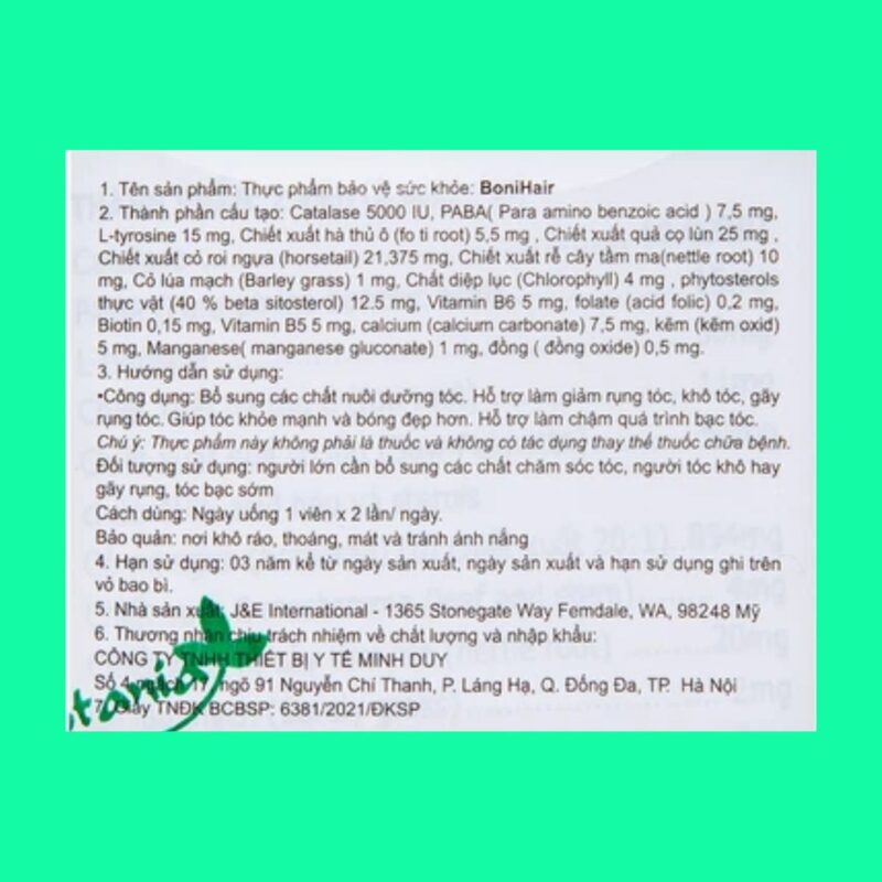 Thuốc trị rụng tóc Bonihair có tốt không? Ai đã dùng Bonihair?