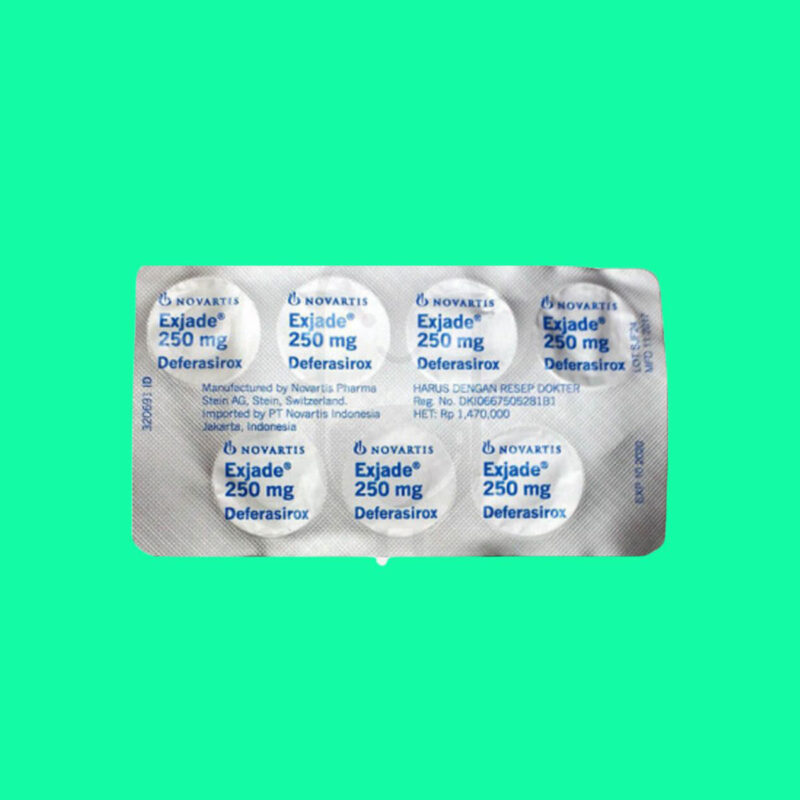 Thuốc Exjade là thuốc gì? giá bao nhiêu? Mua ở đâu? Có tác dụng gì?