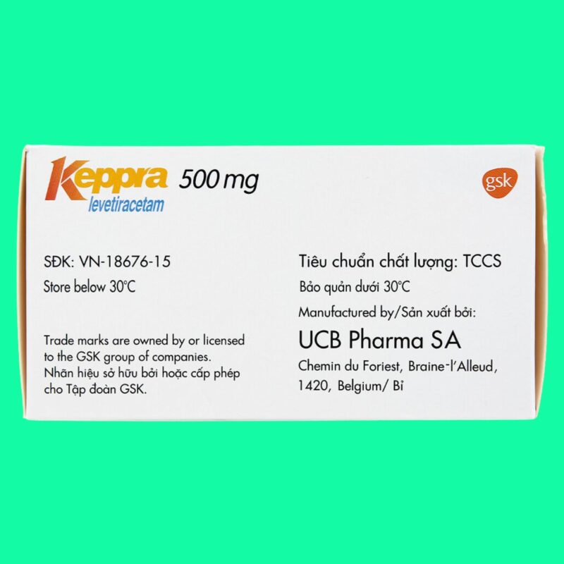 Keppra 500mg là thuốc gì? Giá bao nhiêu? Mua ở đâu? Có tác dụng gì?