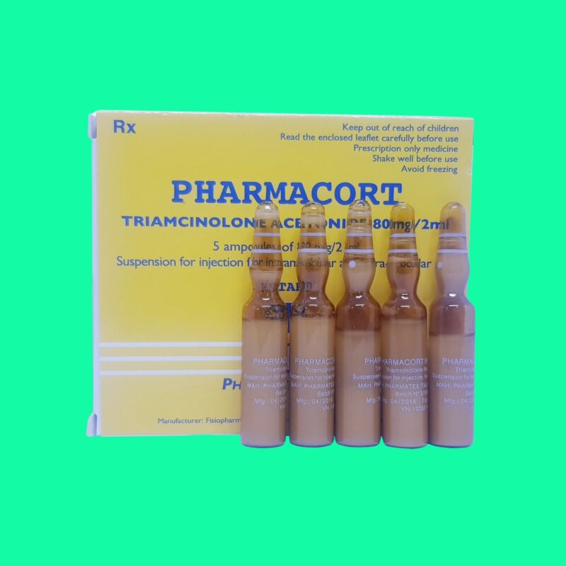 Pharmacort 80mg/2ml là thuốc gì? Giá bao nhiêu? Mua ở đâu? Có tốt không?