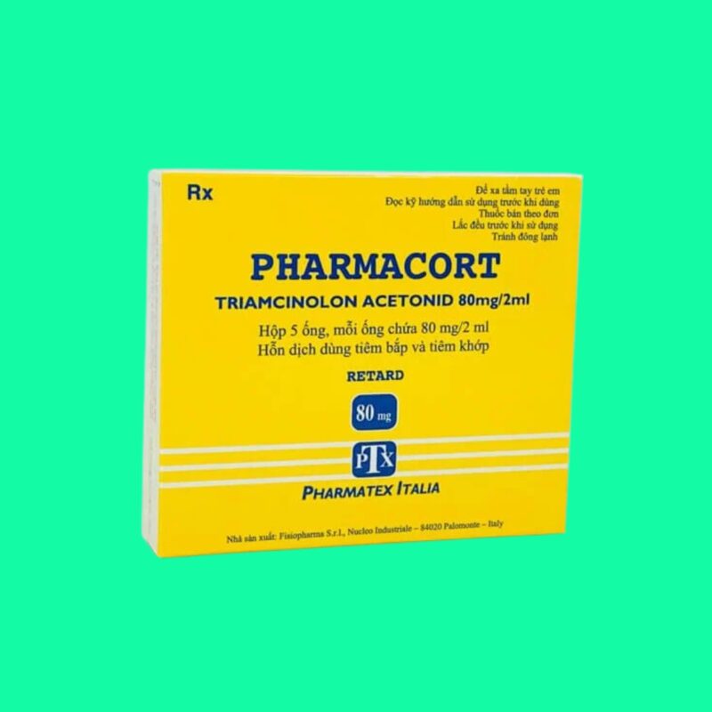 Pharmacort 80mg/2ml là thuốc gì? Giá bao nhiêu? Mua ở đâu? Có tốt không?