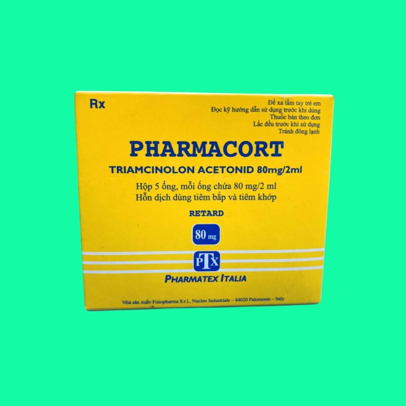 Pharmacort 80mg/2ml là thuốc gì? Giá bao nhiêu? Mua ở đâu? Có tốt không?