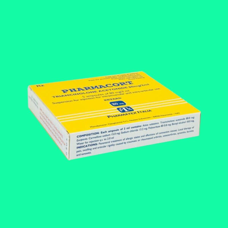 Pharmacort 80mg/2ml là thuốc gì? Giá bao nhiêu? Mua ở đâu? Có tốt không?