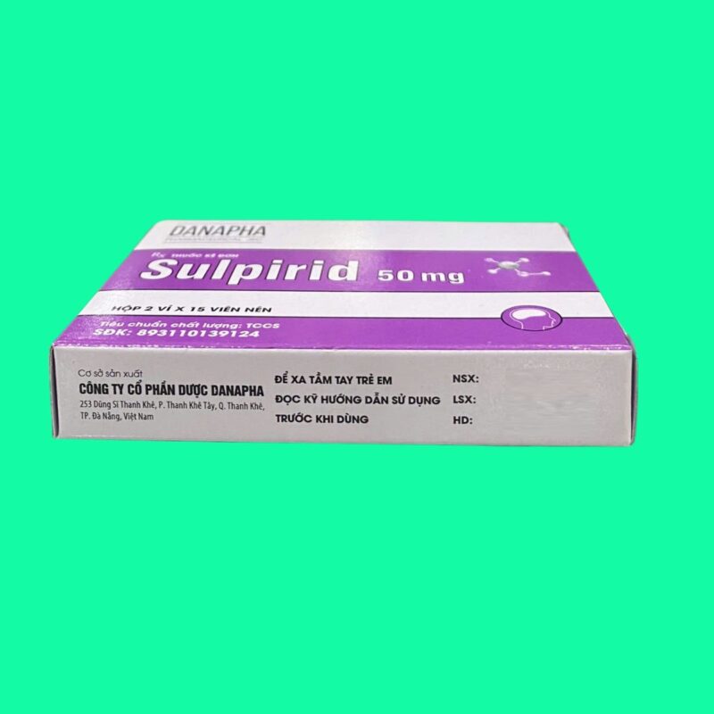 Sulpirid 50mg là thuốc gì? giá bao nhiêu? mua ở đâu? có tác dụng gì?