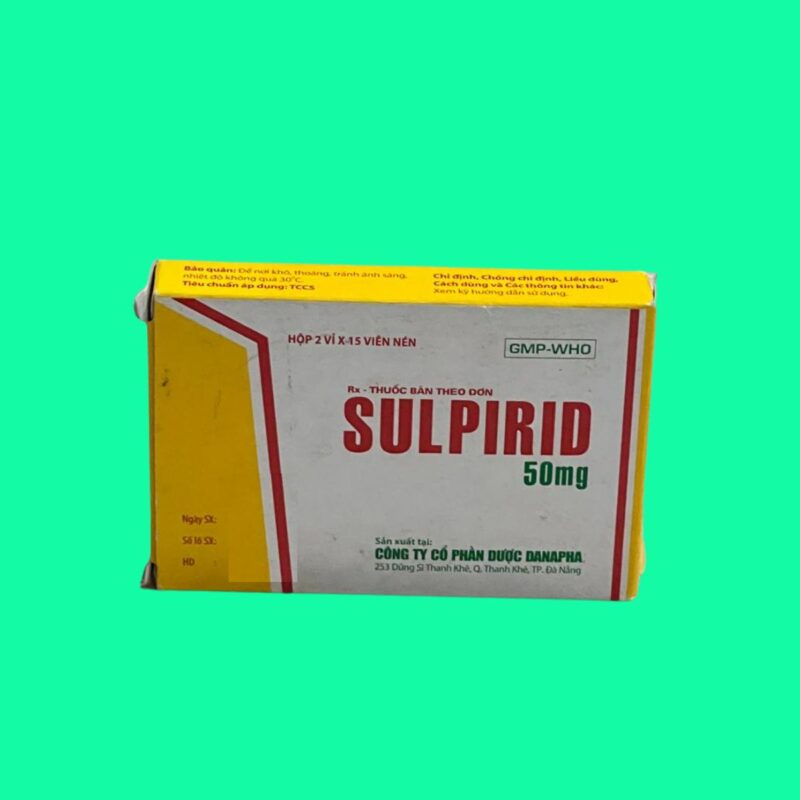 Sulpirid 50mg là thuốc gì? giá bao nhiêu? mua ở đâu? có tác dụng gì?