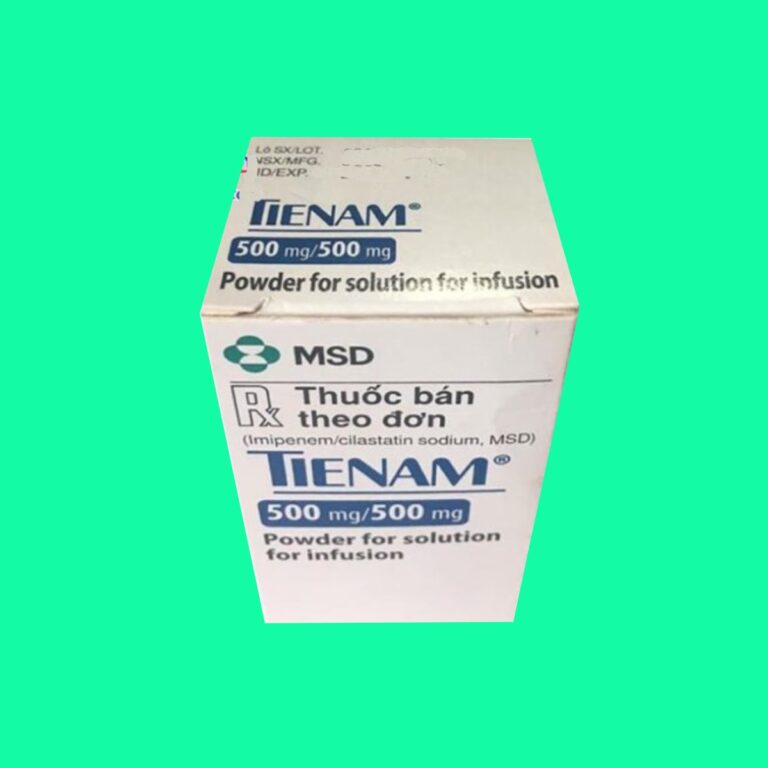 Thuốc Tienam 500mg/500mg là thuốc gì? giá bao nhiêu? Mua ở đâu? Có tác ...