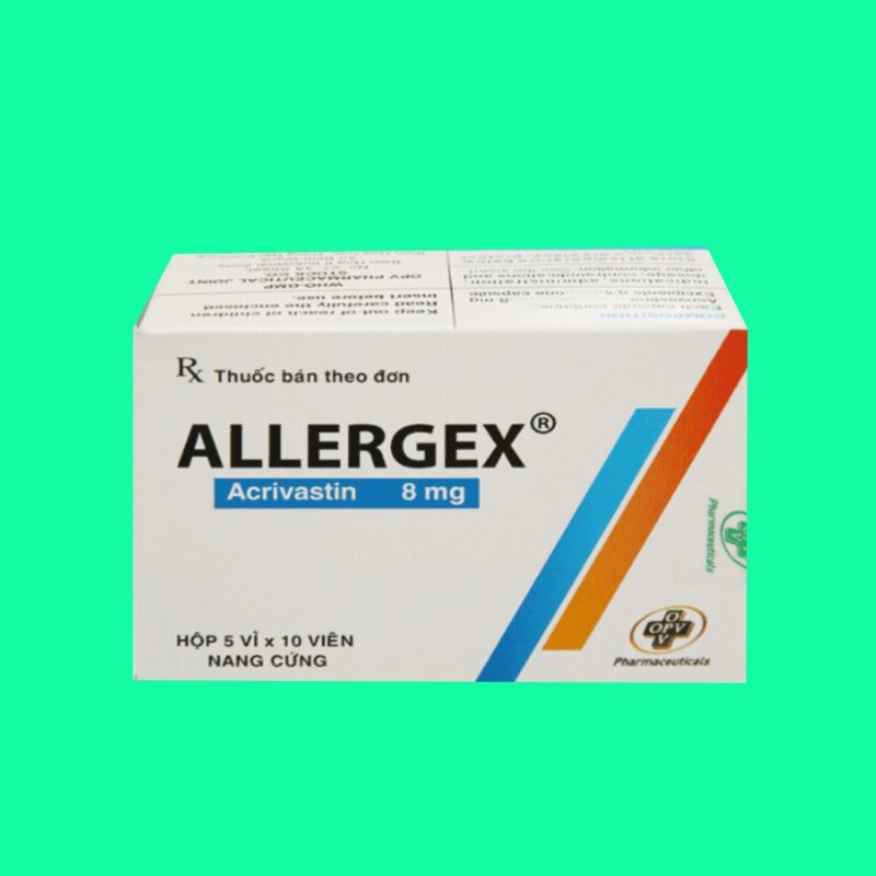 Thuốc Allergex 8mg: công dụng, liều dùng, lưu ý tác dụng phụ