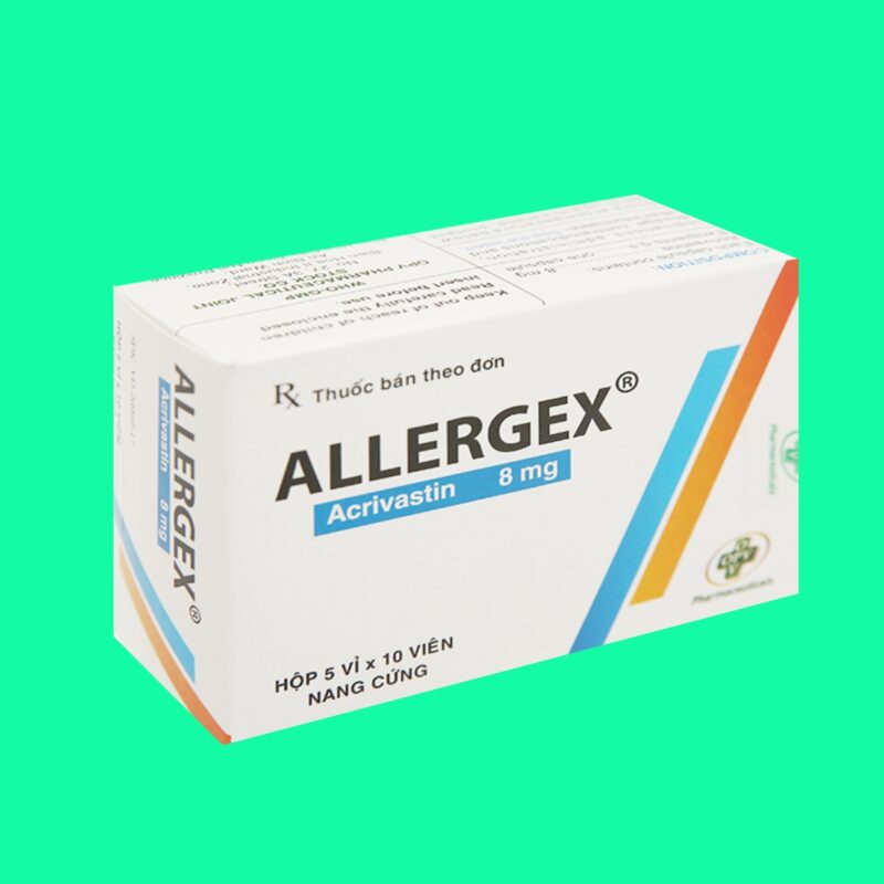 Thuốc Allergex 8mg: công dụng, liều dùng, lưu ý tác dụng phụ