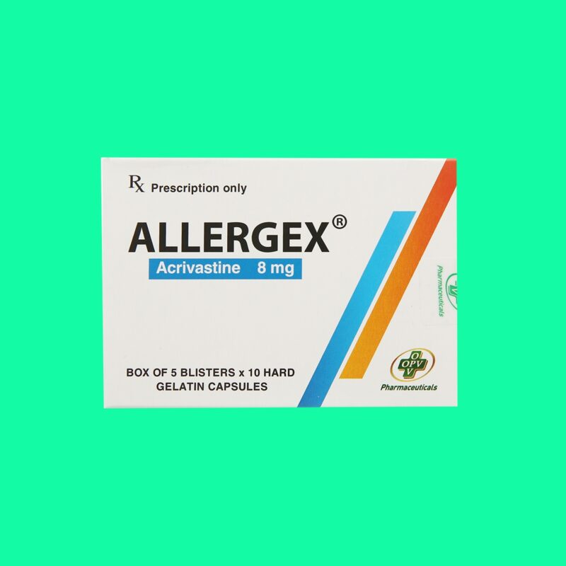Thuốc Allergex 8mg: công dụng, liều dùng, lưu ý tác dụng phụ
