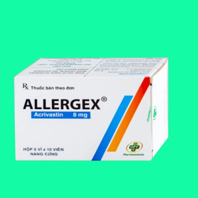 Thuốc Allergex 8mg: công dụng, liều dùng, lưu ý tác dụng phụ