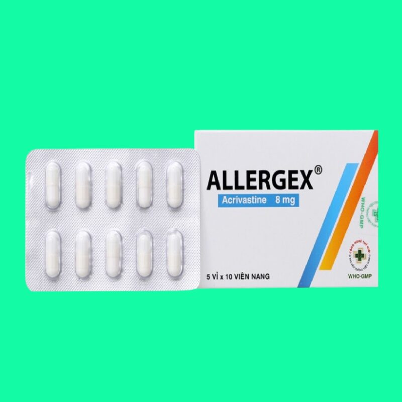 Thuốc Allergex 8mg: công dụng, liều dùng, lưu ý tác dụng phụ