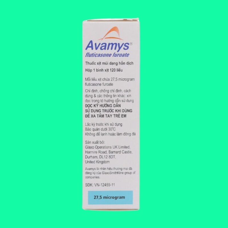 Thuốc Avamys là thuốc gì? giá bao nhiêu? mua ở đâu? có tác dụng gì?