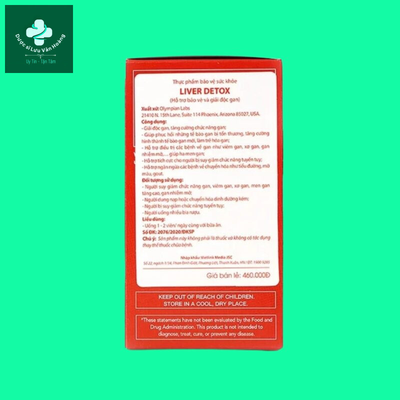 Thuốc Liver Detox: Công dụng, liều dùng và lưu ý tác dụng phụ
