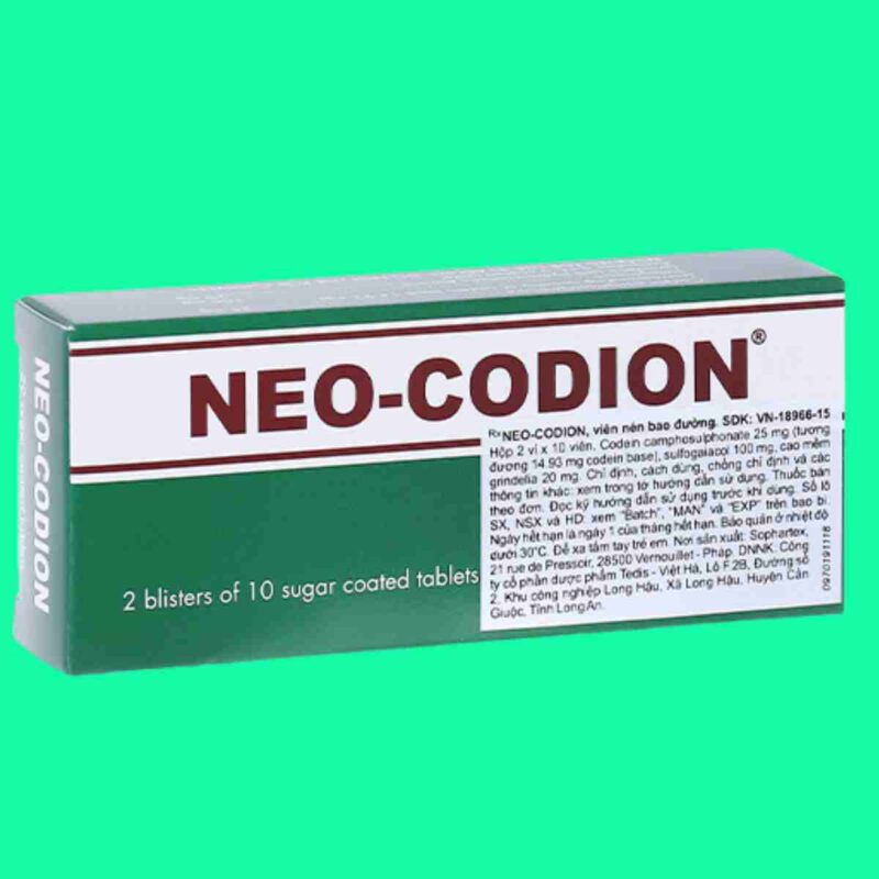 Thuốc Neo Codion là có tác dụng gì, đối tượng chỉ định là ai