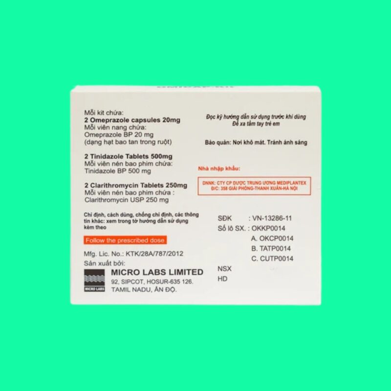 Thuốc Omicap-Kit là thuốc gì? giá bao nhiêu? mua ở đâu? có tác dụng gì?