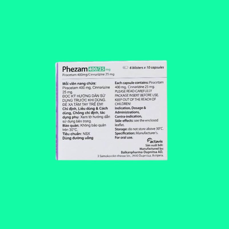 Thuốc Phezam là thuốc gì? giá bao nhiêu? mua ở đâu? có tác dụng gì?