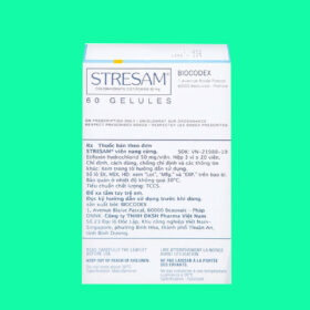 Thuốc Stresam: Công dụng, liều dùng và lưu ý tác dụng phụ