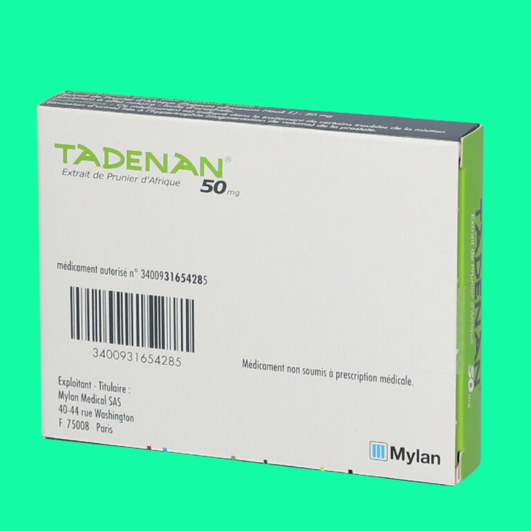 Thuốc Tadenan: Công dụng, liều dùng và lưu ý tác dụng phụ