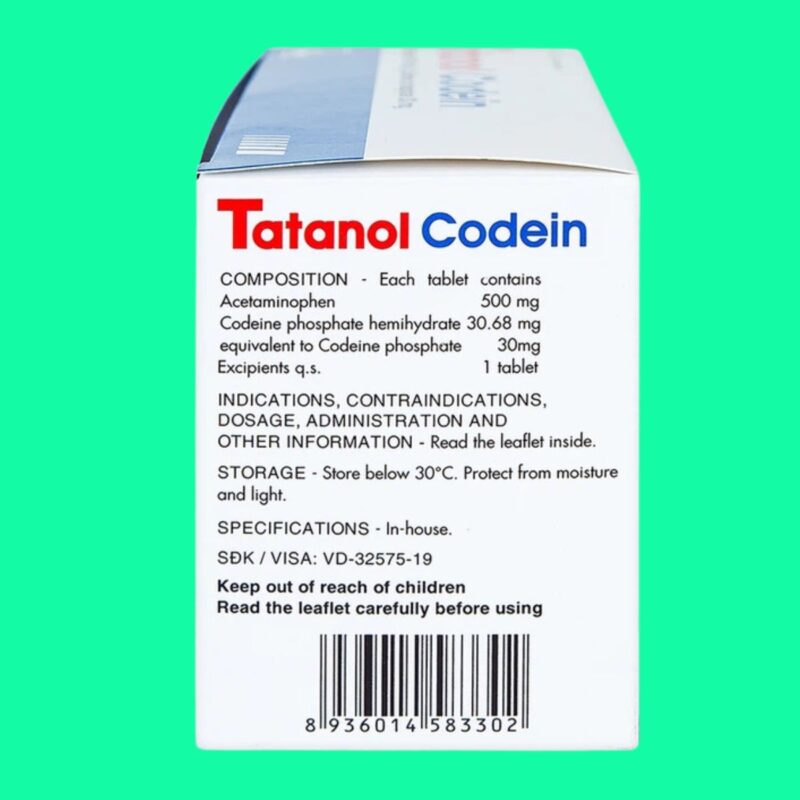 Thuốc Tatanol codein là thuốc gì? giá bao nhiêu? mua ở đâu?