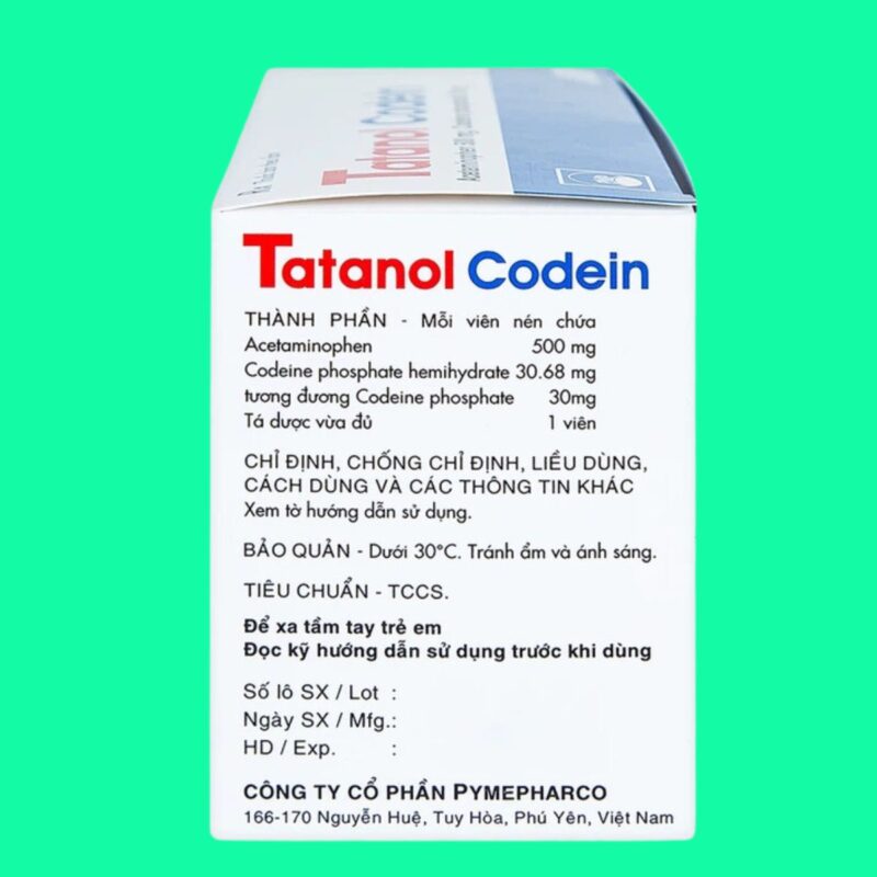 Thuốc Tatanol codein là thuốc gì? giá bao nhiêu? mua ở đâu?