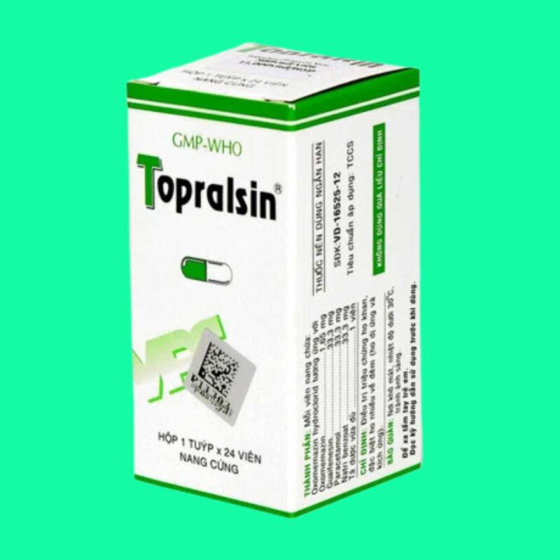 Thuốc Topralsin: Công dụng, liều dùng, lưu ý tác dụng phụ