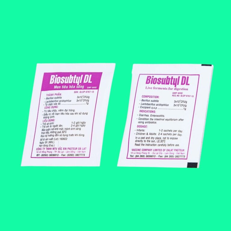 Thuốc Biosubtyl DL là thuốc gì? giá bao nhiêu? mua ở đâu? có tác dụng gì