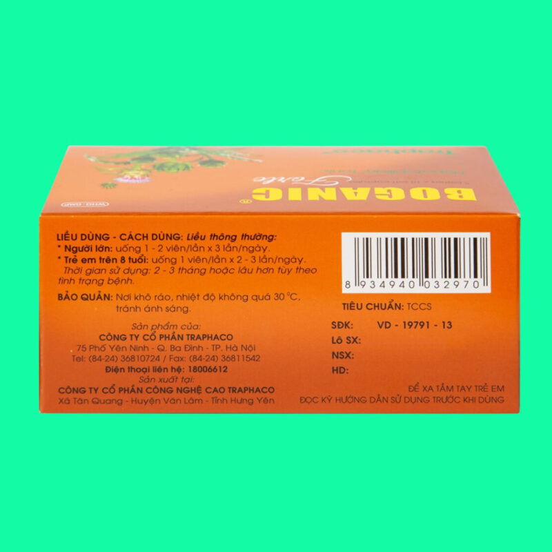 Boganic Forte là thuốc gì? giá bao nhiêu? mua ở đâu? có tốt không?