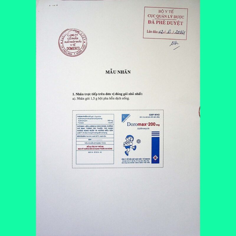 Thuốc Doromax: Công dụng, liều dùng và lưu ý tác dụng phụ