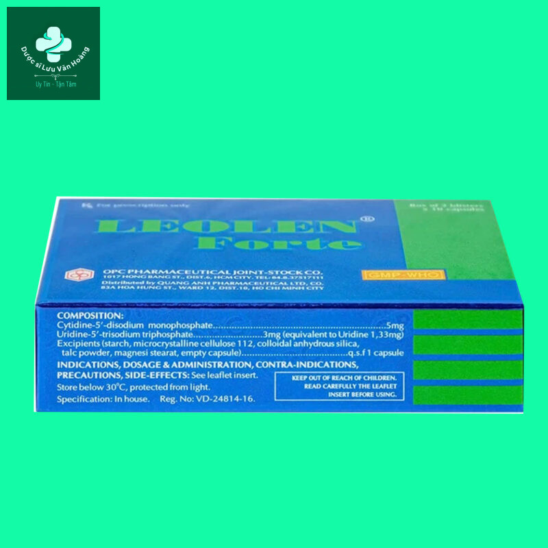 Thuốc Leolen forte: Công dụng, liều dùng, lưu ý tác dụng phụ