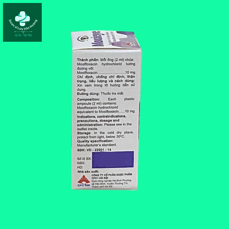 Thuốc Moxieye là thuốc gì? giá bao nhiêu? mua ở đâu? có tác dụng gì?