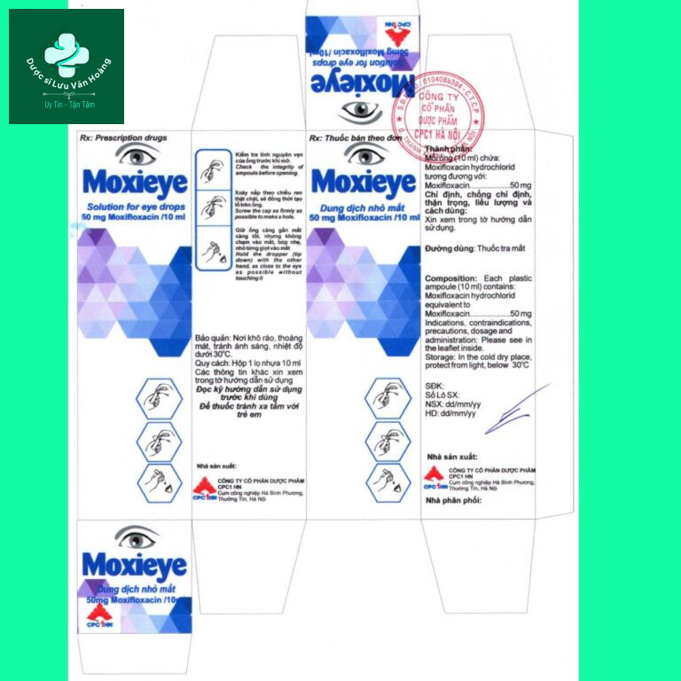 Thuốc Moxieye là thuốc gì? giá bao nhiêu? mua ở đâu? có tác dụng gì?