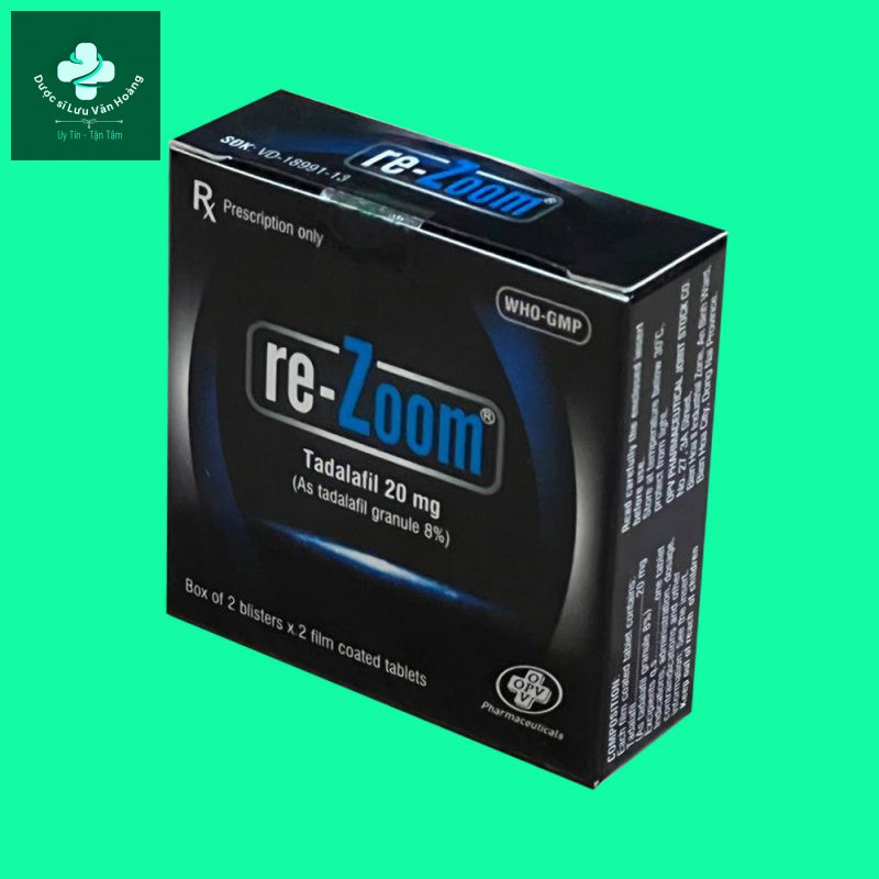 Thuốc Re- Zoom 20 là thuốc gì? giá bao nhiêu? mua ở đâu? có tốt không?